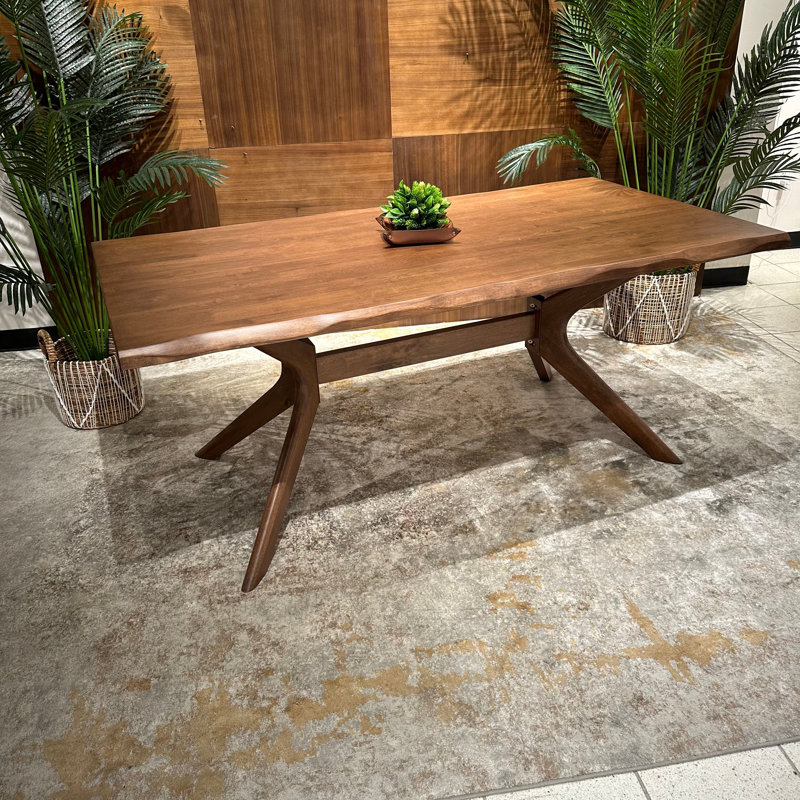 Corrigan Studio® Elysian Oak Live Edge Design Dining Table | Wayfair